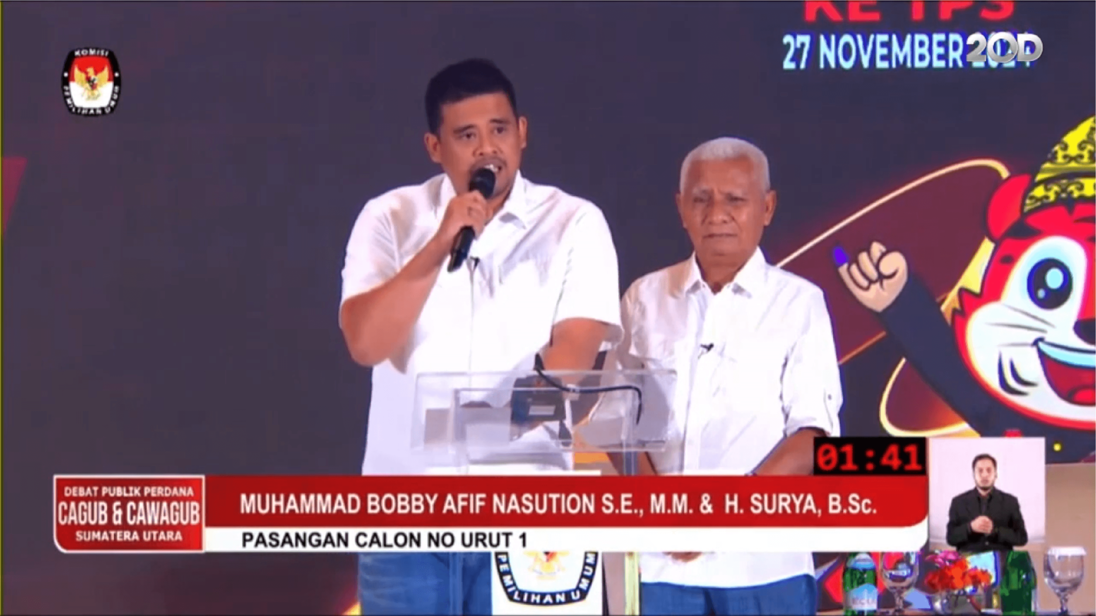 Bobby Tampilkan Bus Listrik, Edy Bahas Transportasi Umum dalam Debat ...